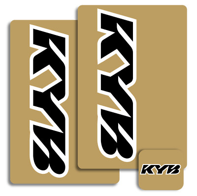 KYB Fork Decals Stickers KYB BLACK Fork Shock Wraps Stickers CRF KX ...