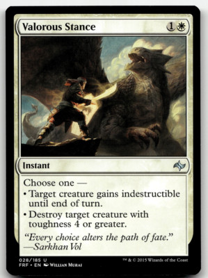 MTG Valorous Stance Fate Reforged 028/185 Regular Uncommon | eBay
