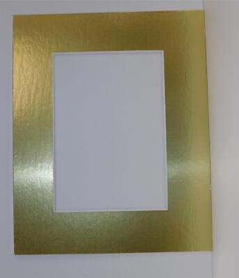 8x10 Gold Picture Framing Mat for 5x7 Photo Painting Art Crafts ...