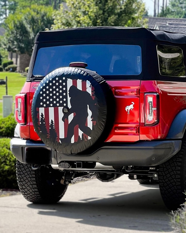 Ford Bronco 35-in Spare Tire Cover with Backup Camera Hole US-made | eBay