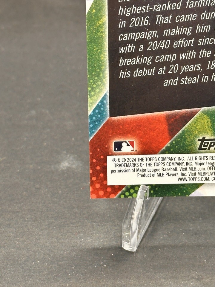 2024 Topps Chrome Cosmic RED 2/5 Starfractor #96 Jackson Chourio (RC ...