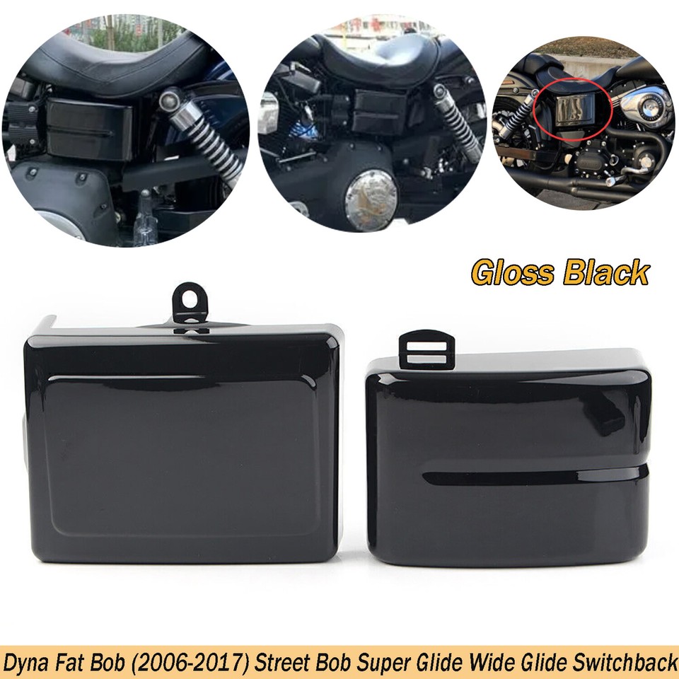 ABS Battery Side Covers For Harley Dyna Low Rider Fat Bob Switchback ...