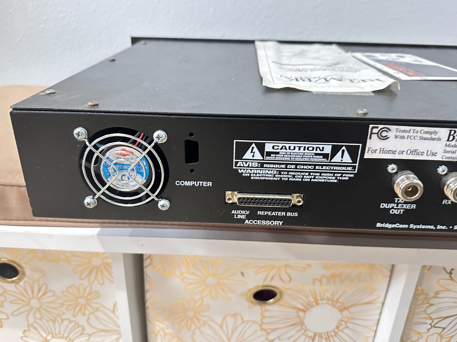 BRIGECOM SYSTEMS RELM RADIO REPEATER MODEL CS-540U TX 463.1750 MHZ RX ...