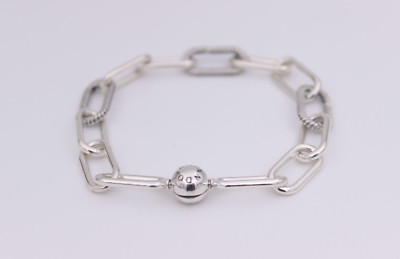 Size 6.9" PANDORA Me Link Silver Bracelet S925 ALE #598373-17.5cm w ...