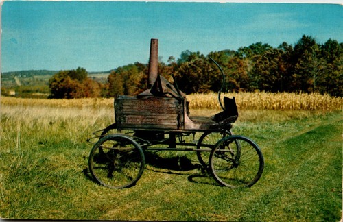 1889 Locomobile Steam Car Postcard Beaumont TX Chrysler Stamp March ...
