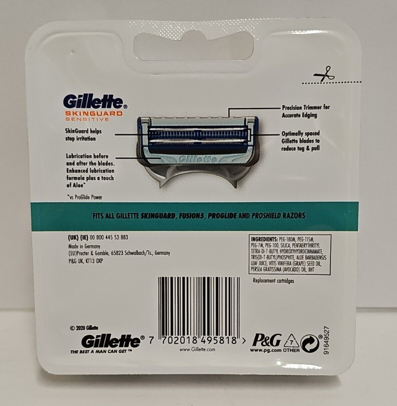 gillette skinguard sensitive blades 9 pack PLEASE LOOK AT THE PICTURES ...