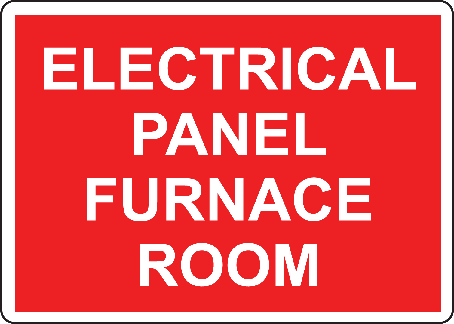 ELECTRICAL PANEL FURNACE ROOM | Laminated Vinyl Decal Sticker Label | eBay