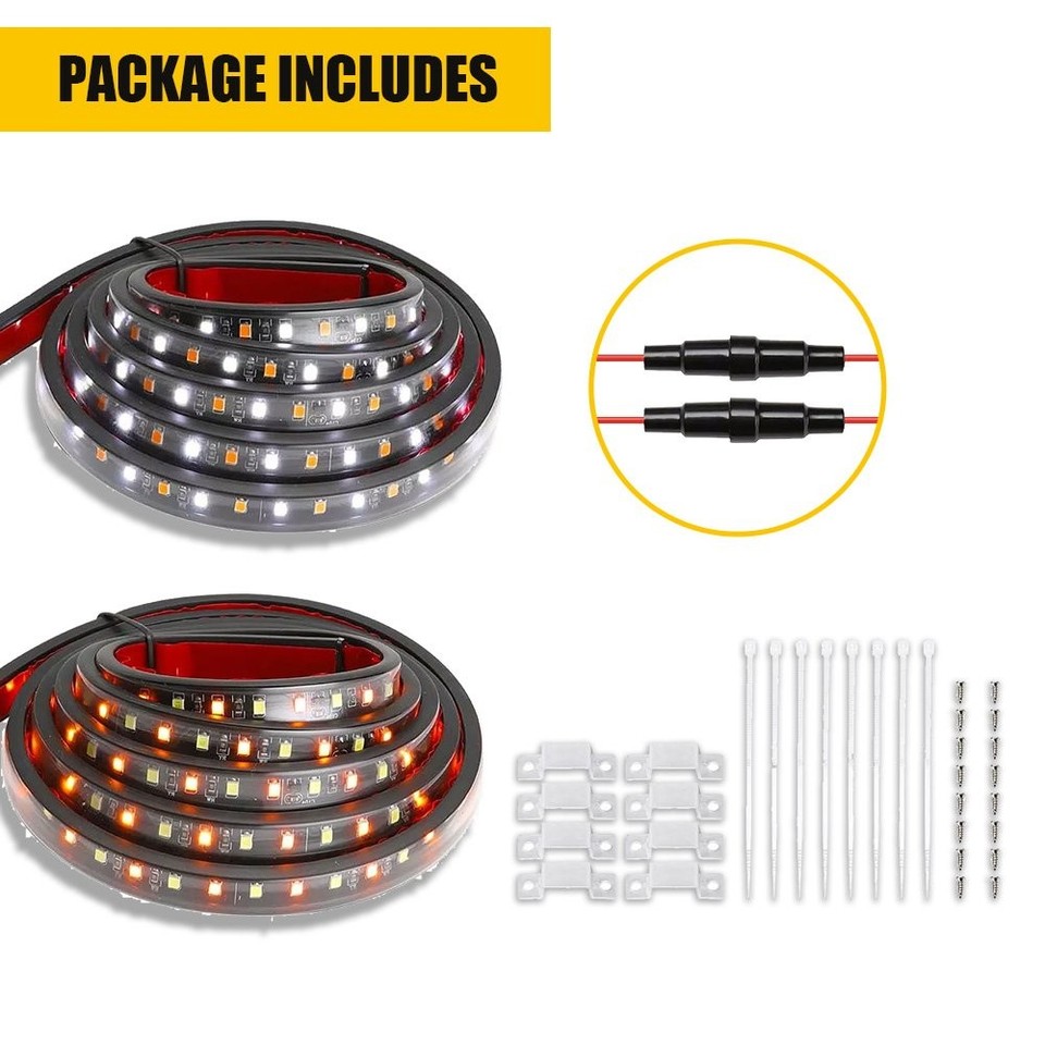60/70" Running Board LED Light Kit Bar Side Step Strip Turn Signal ...