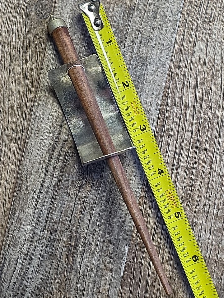 Metal & Wood Hair Clip Slide Juda Stick Hair Accessory Greece Greek Key ...