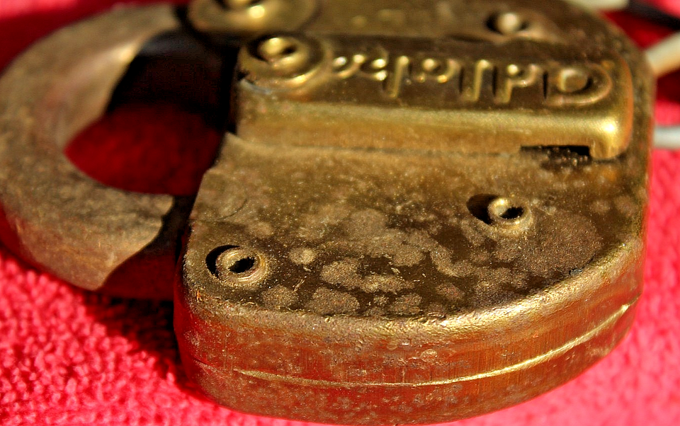 Penn Central Railroad Padlock Adlake Brass Lock & Chain Pennsylvania ...
