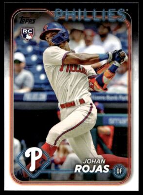 Johan Rojas 2024 Series Topps 1 Rookie Card RC #209 Philadelphia ...