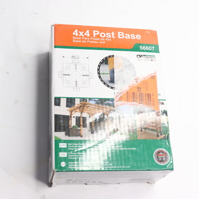 OWT Laredo Sunset Post Base Kit Hardware Ornamental Wood Ties Black 4 ...