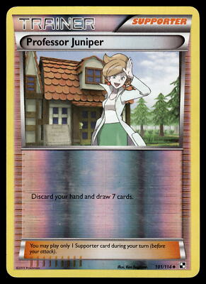 Professor Juniper Reverse Holo 101/114 Black and White Pokemon | eBay