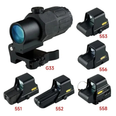 551 552 553 558 Red Green Dot Holographic Sight Scope G33 Hunting ...