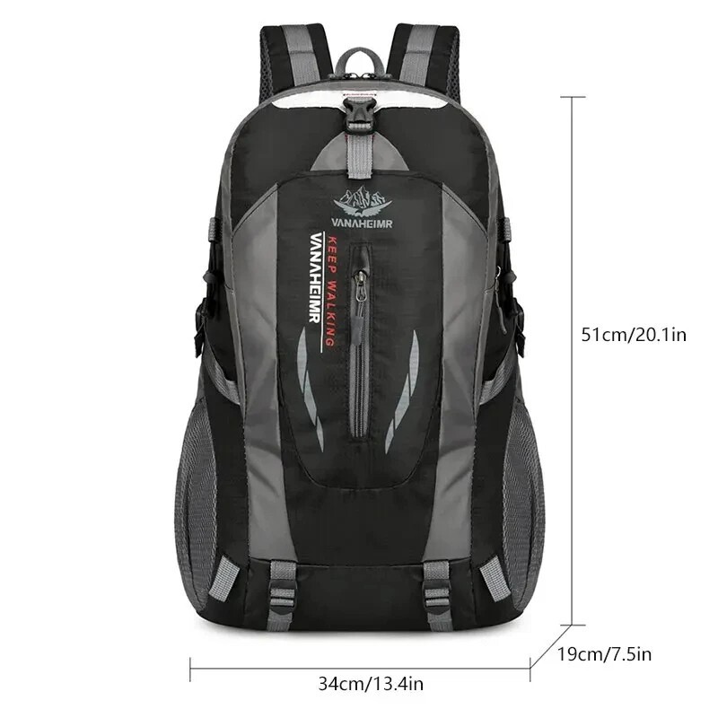 40L Large Waterproof Backpack Bag Camping Walking Hiking Outdoor Travel ...