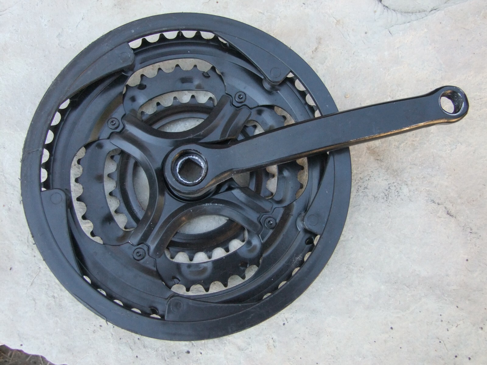 Unbranded Square Taper Crankset 28,38,48 Tooth Chainrings, 170 MM Arms ...