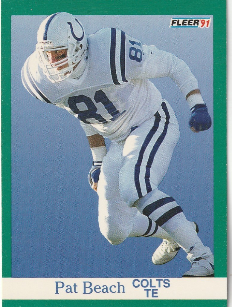 FREE SHIPPING-MINT-1991 Fleer Pat Beach #74 COLTS PLUS BONUS CARDS | eBay