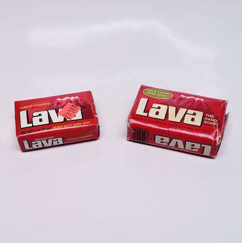 Vintage Lava Hand Soap 2Ct Unopened Bars of Green Color Fresh Scent USA ...