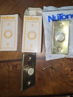 NuTone Push Button Lighted ECONOMY Pushbutton GOLD FINISH NEW PB-6L | eBay