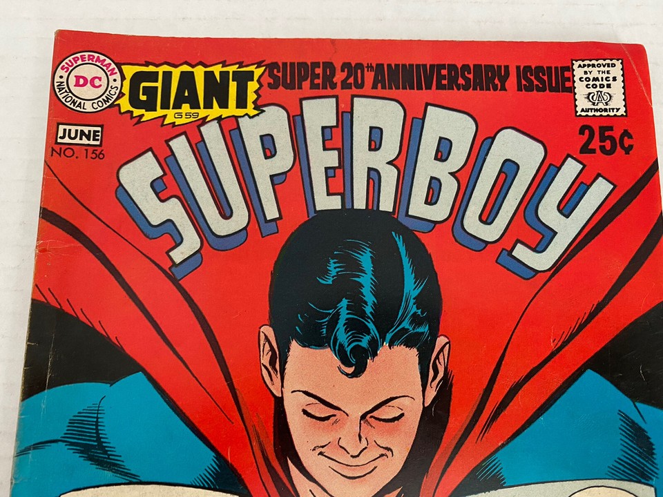 DC Comic Superboy Giant 20th Anniversary issue #156 1969 May-June ...