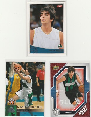 RICKY RUBIO 2009-10 ROOKIE LOT (3) TOPPS #317 UPPER DECK STAR ROOKIE ...