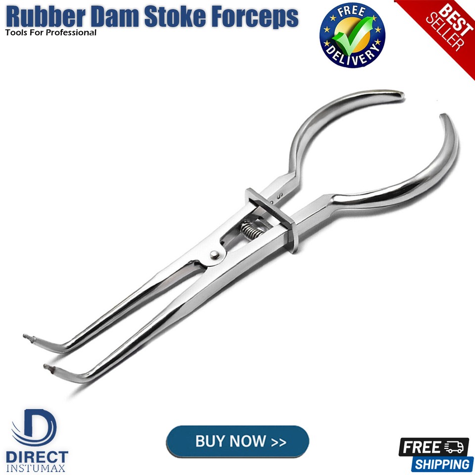 Endodontic Dental Rubber dam Kit Restorative Stoke Brewer Forceps Light ...
