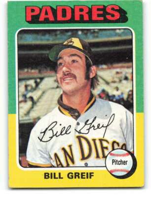 1975 Topps #168 Bill Greif EX Excellent Padres ID:85767 | eBay