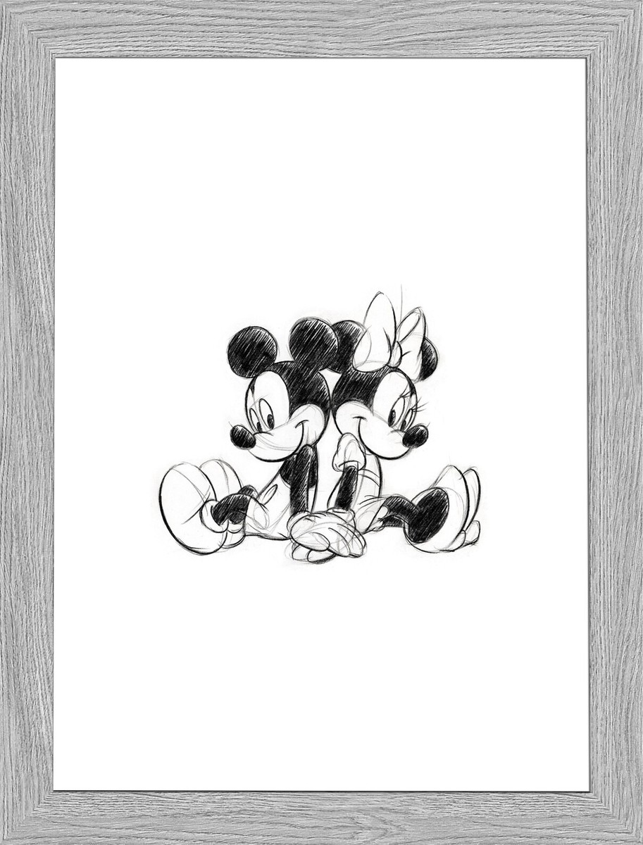 Mickey Mouse And Minnie Mouse Black And White The Fab Five's First