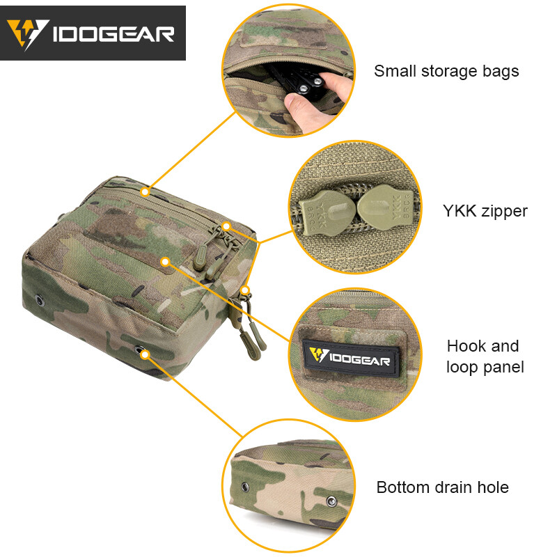 IDOGEAR SS MOLLE General Purpose GP Pouch EDC Pouch Storage Bag Hunting ...