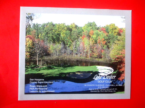 vtg - Golf Scorecard - LAKE DOSTER GOLF CLUB gc - Plainwell MI | eBay