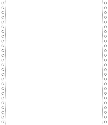 M1195/70C - 11" x 9.5" PLAIN CONTINUOUS COMPUTER PAPER | eBay