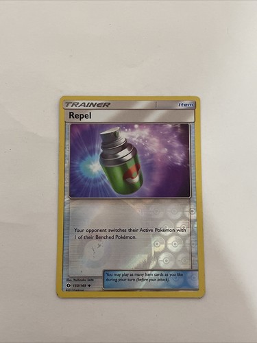 Trainer Repel 130/149 Sun & Moon: Base Set - Reverse Holo Pokemon FREE ...