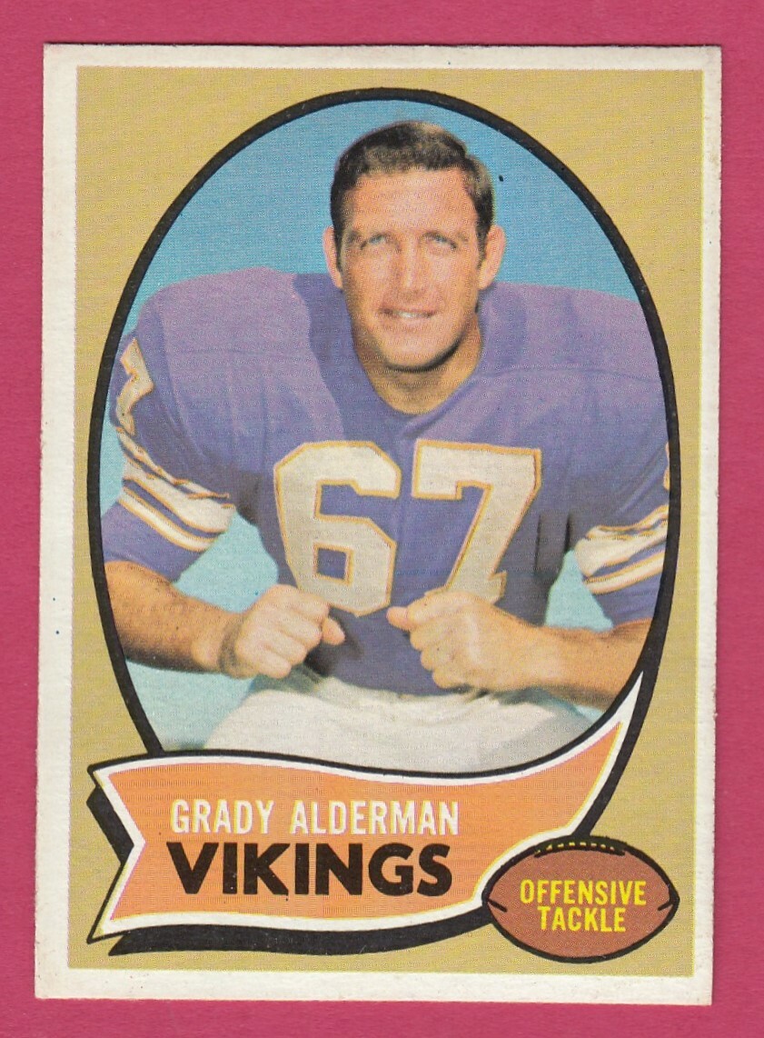 1970 Topps # 108 Grady Alderman -- Vikings -- Box 726-637 | eBay