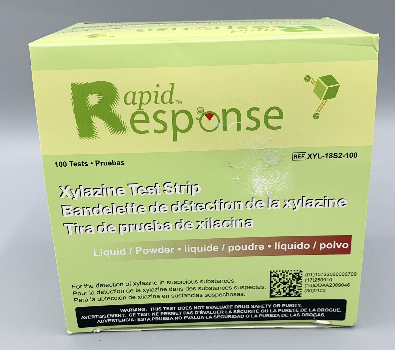 100 Rapid Response X ylazine XYL Drug Screening Test Strips Box | eBay