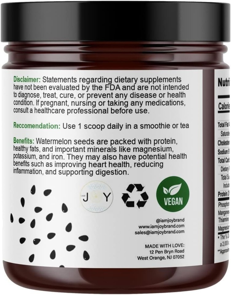 Watermelon Seed Protein Powder | Pure, Pesticide-Free, Nutrient Dense ...