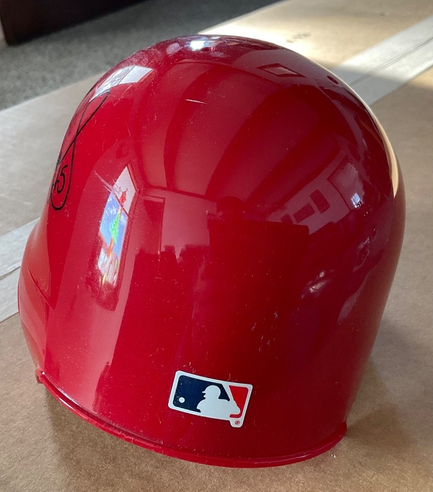 ALBERT PUJOLS AUTHENTIC SIGNED MINI-HELMET = ST LOUIS CARDINALS RIEDELL ...