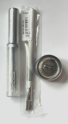 BareMinerals Eye Brow Eyebrow Loose Powder Dark Blonde Medium & Brush ...