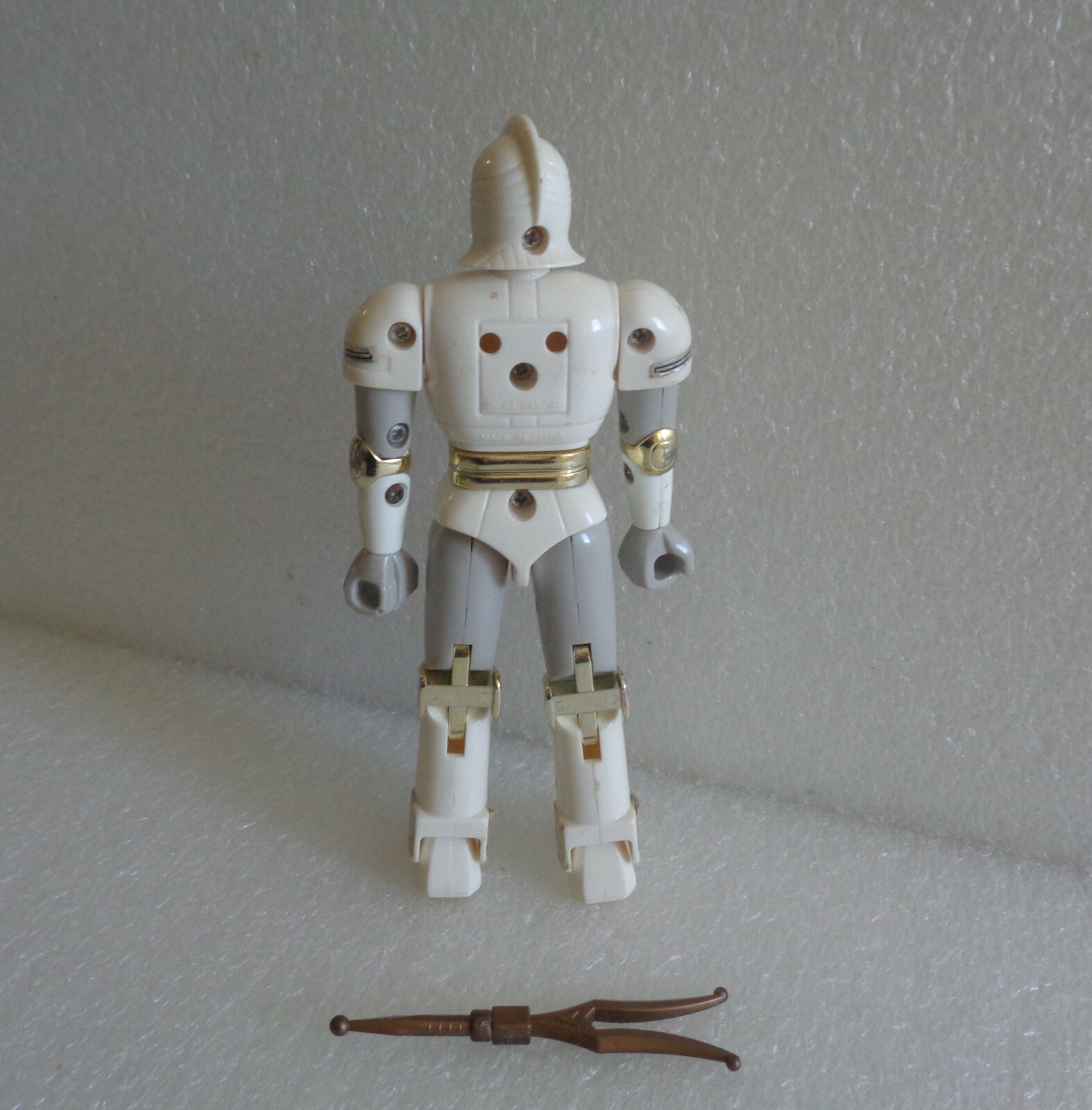 BANDAI 1995 1996 MIGHTY MORPHIN POWER RANGERS WHITE BATTLE BORG w ...