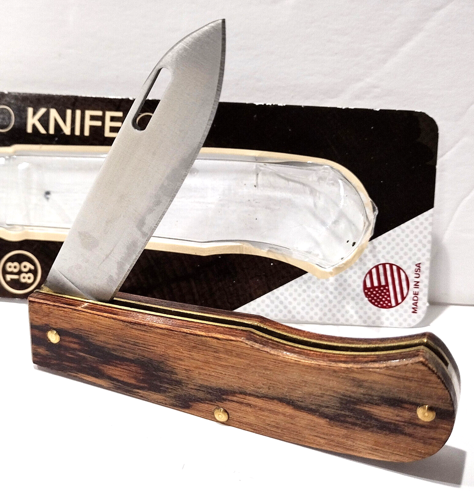 Ontario Knife Company OKC Old Hickory Hardwood OH-O Folder Folding ...