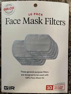 GIR - Face Mask Filters For GIR MASK 10 PK New Sealed Ships Next ...