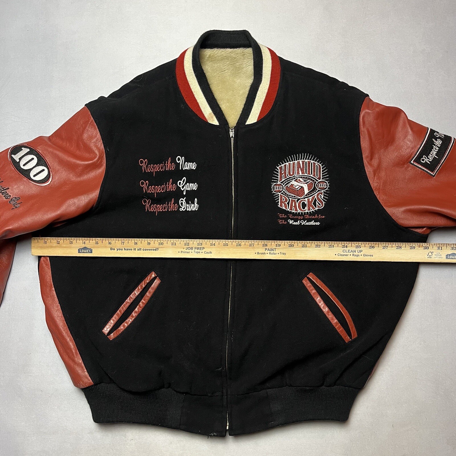 Vintage Hunid Racks Energy Drink Bay Area Rap Varsity… - Gem