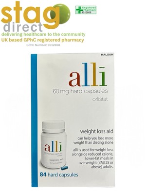 alli Orlistat 60 mg. Weight Loss Aid, 84 Capsules FAT loss BMI 28 | eBay UK