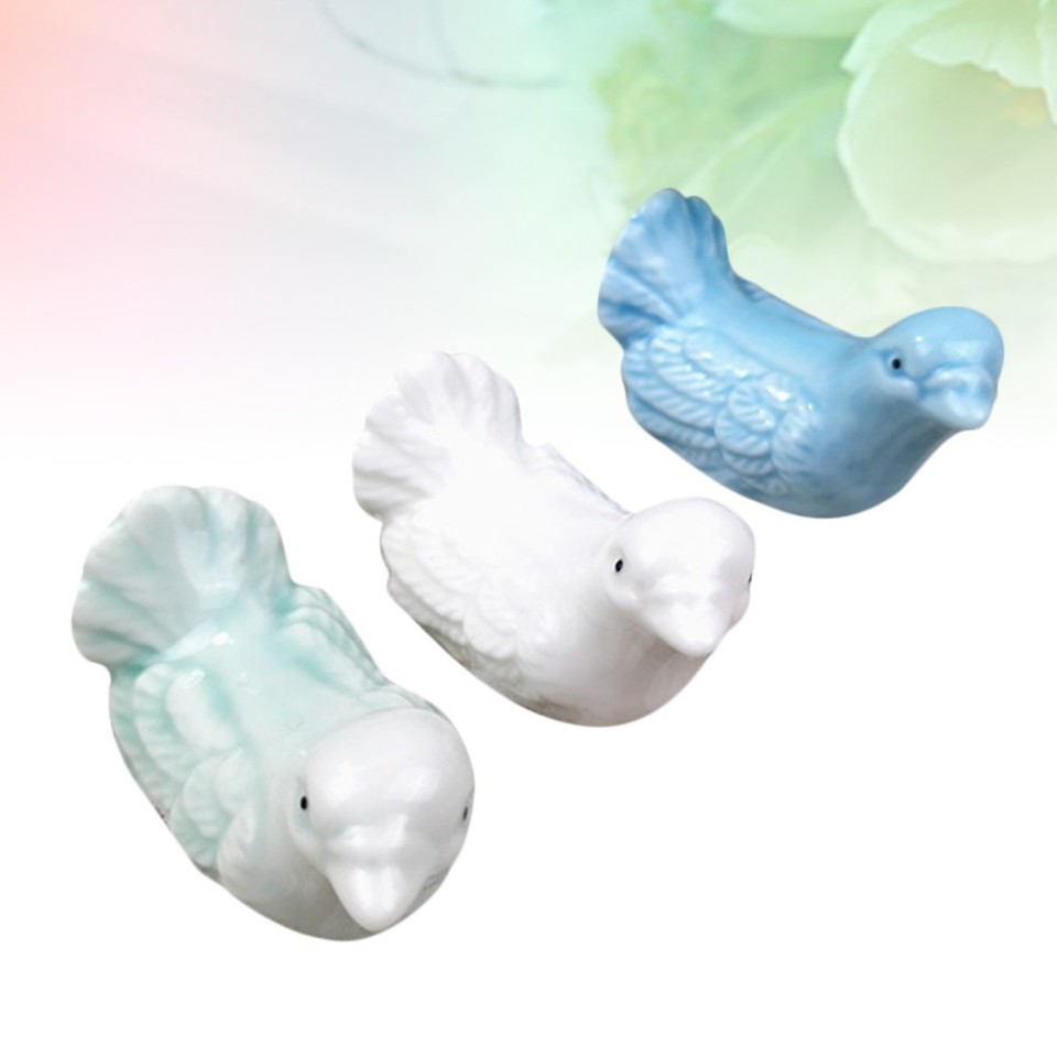 3pcs Household Cartoon Bird Shape Design Table Chopsticks Rack Rest ...