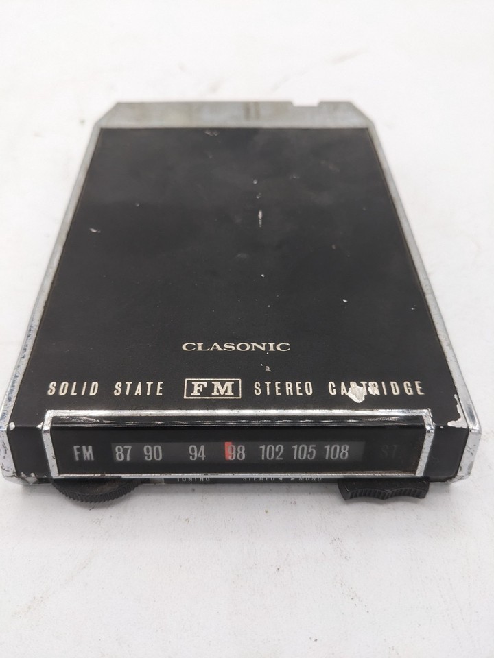 MUNTZ 12 TRACK CAR UNDER DASH PLAYS BOTH 4/8 TRACK TAPES WITH FM RADIO ...
