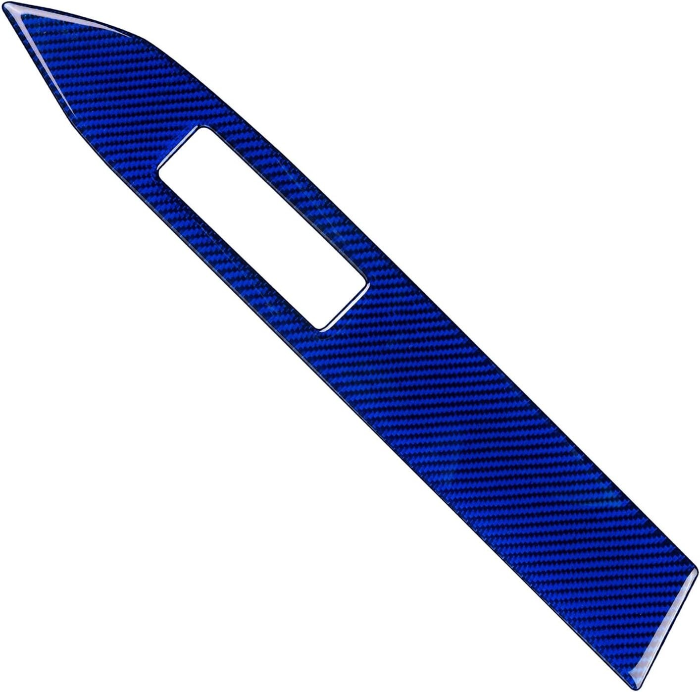 Blue Real Carbon Fiber Co-polit Dashboard Panel Cover Trim Fits 15-23 ...
