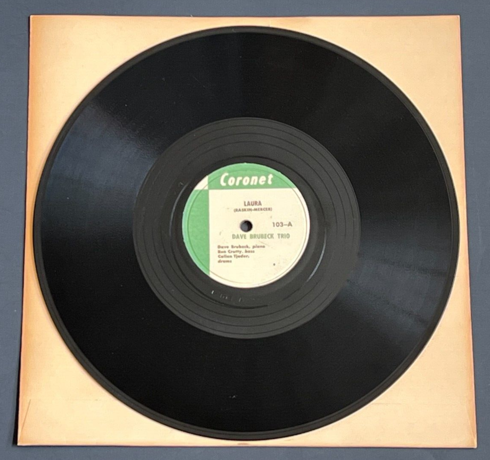 DAVE BRUBECK TRIO FIRST RECORD LAURA / INDIANA 1949 CAL TJADER RON ...