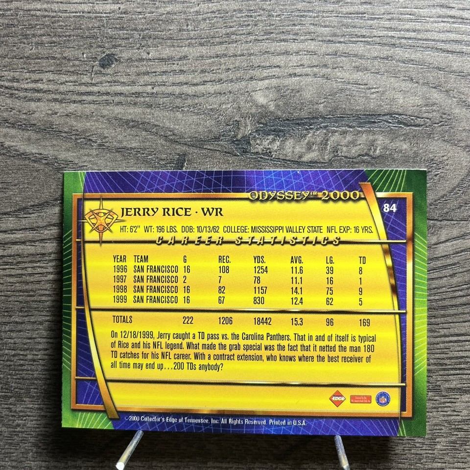 2000 Collector's Edge Odyssey #84 Jerry Rice | eBay