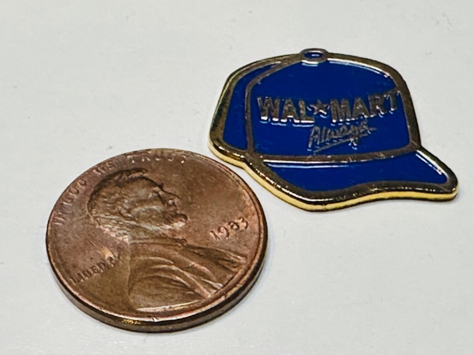 Walmart Wal-Mart Employee Associate Lapel Pin Vintage Blue Hat Sam ...