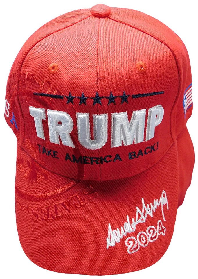 TRUMP WON RED WAVE TRUMP 2024 EMBROIDERED RED HAT CAP X3 | eBay