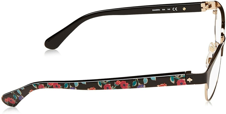 Kate Spade Diandra Matte Black INA Metal Eyeglasses Frame 51-17-140 Cat ...